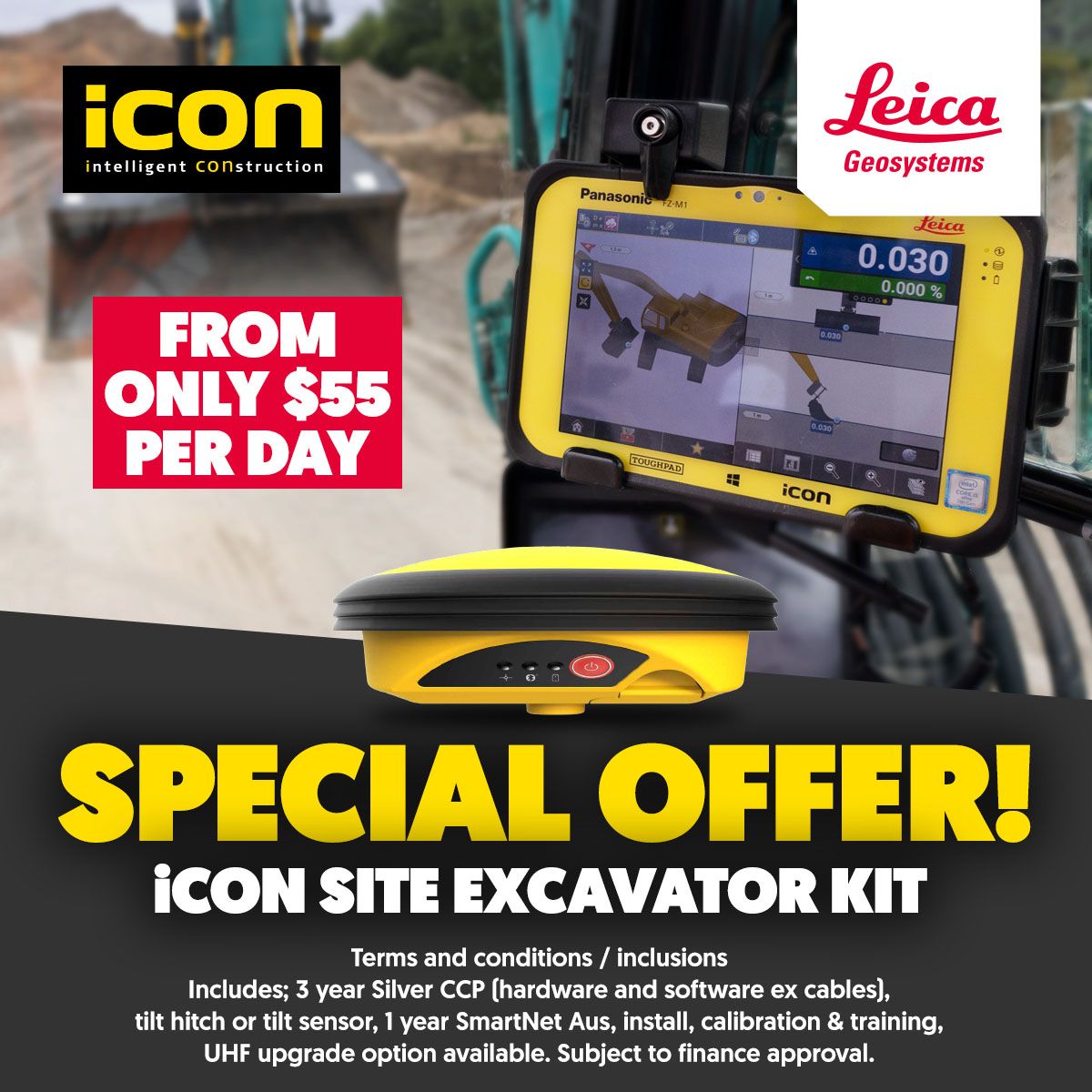 Leica Icon Site Excavator | C.R.Kennedy Geospatial Solutions