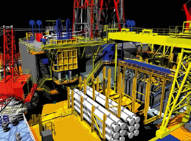 Scanning offshore drilling platforms | C.R.Kennedy Geospatial Solutions